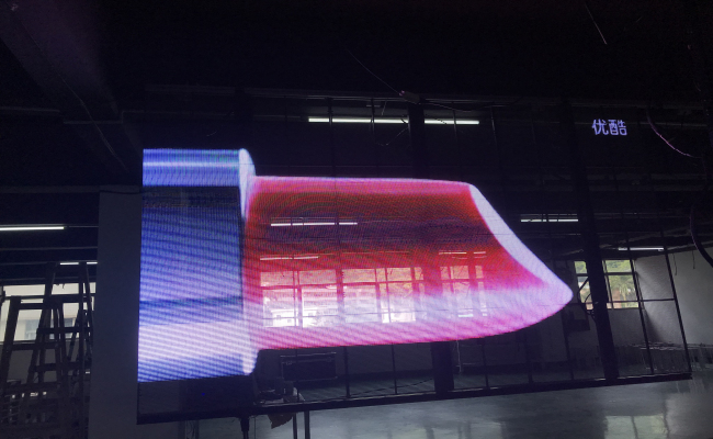 5500nit P3.91 See Through Led Display , 3840HZ Shopping Mall Led Display